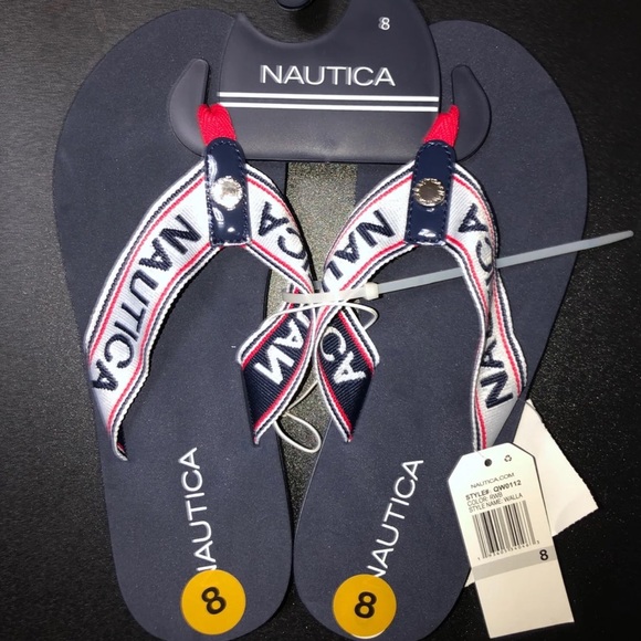 Nautica | Shoes | Nautica Logo Flip Flops Sandals | Poshmark